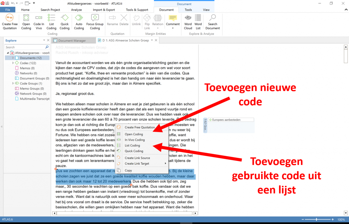Kwalitatieve analyse met Atlas.ti - Afstudeergoeroes